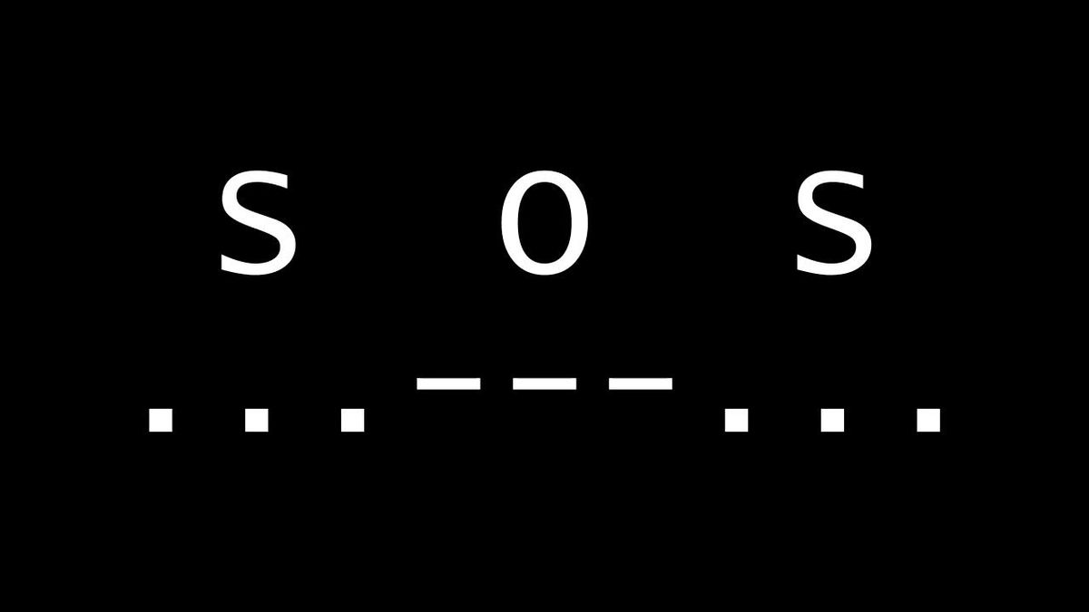 Understanding the morse code for sos: signal of urgency - RE06